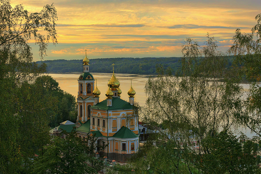 Пазл «Храм над рекой» из 150 элементов | Собрать онлайн пазл №165986