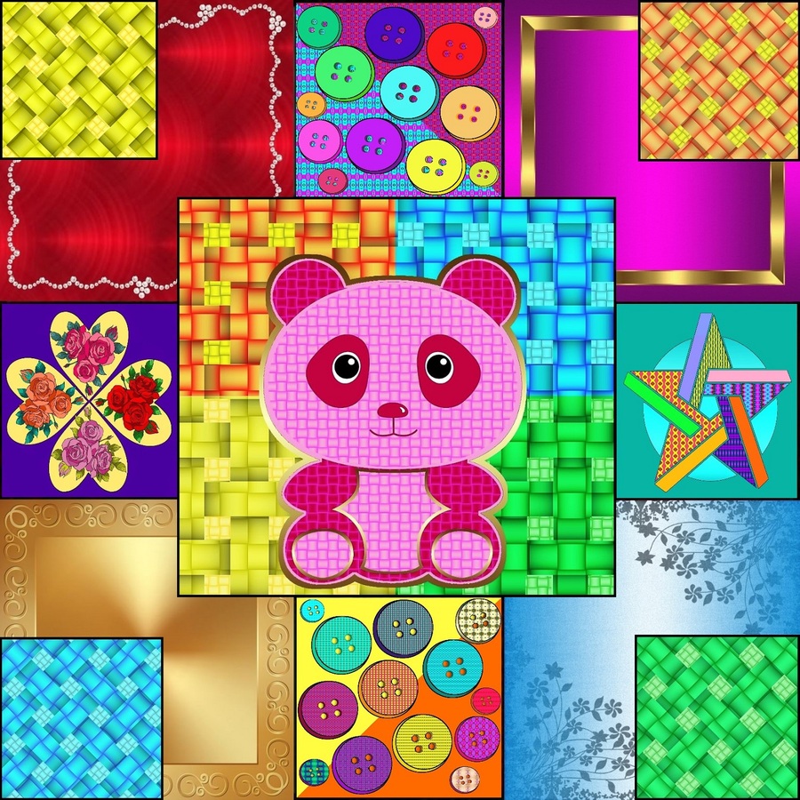 Пазл «Орнамент» из 625 элементов | Собрать онлайн пазл №227788