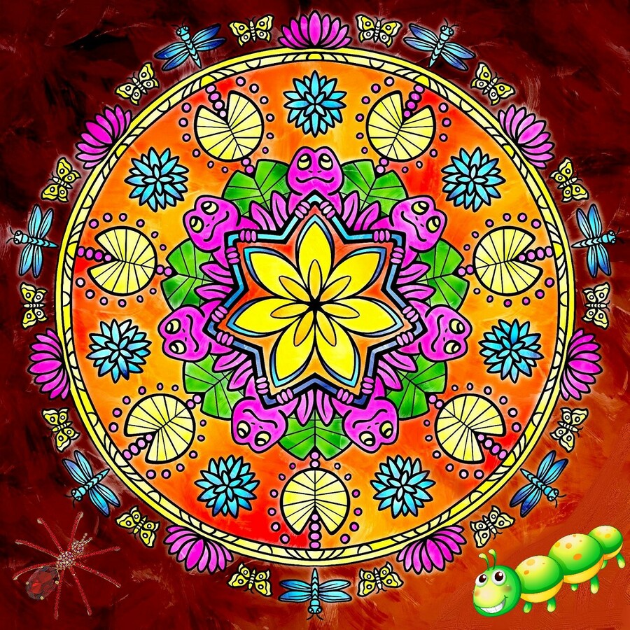 Пазл «Мандала» из 529 элементов | Собрать онлайн пазл №228411