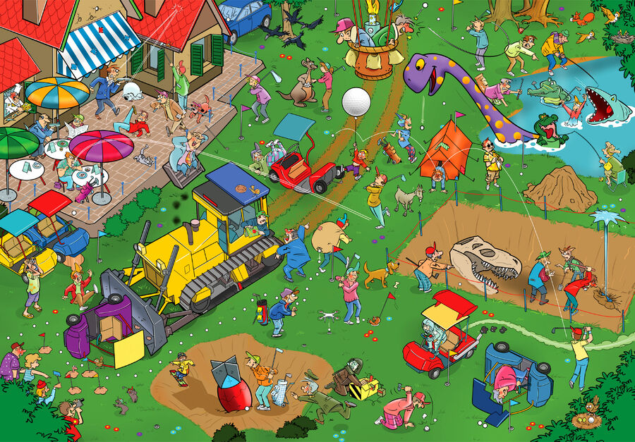 Пазл «Гольф» из 3036 элементов | Собрать онлайн пазл №228624