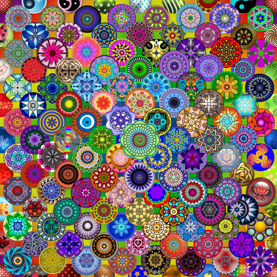 Пазл «Коллаж» из 1089 элементов | Собрать онлайн пазл №248526