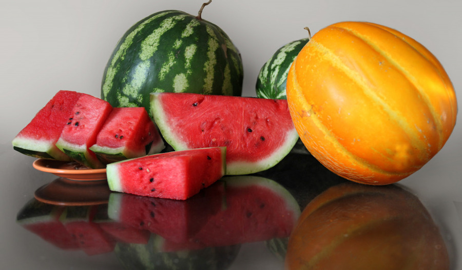 Пазл «Арбуз и дыня» из 170 элементов | Собрать онлайн пазл №260670