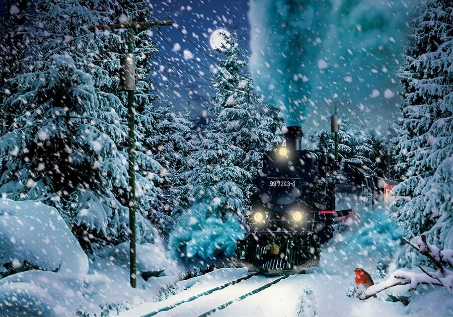 Пазл «Сквозь снег» из 280 элементов | Собрать онлайн пазл №274367