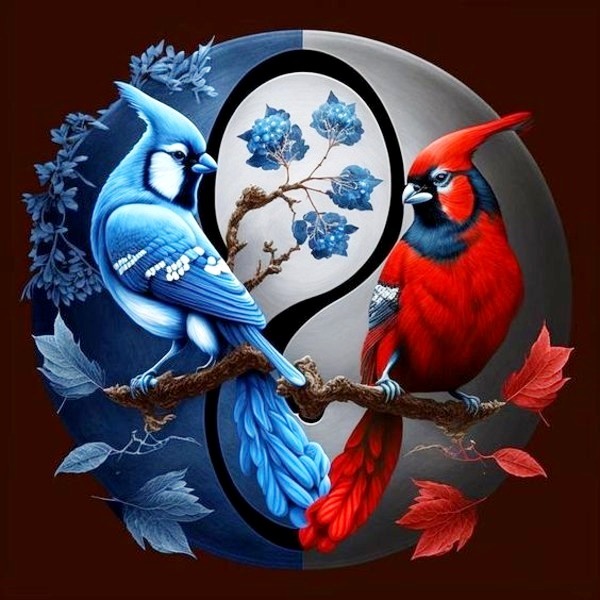 Пазл «Синее и красное» из 100 элементов | Собрать онлайн пазл №276003