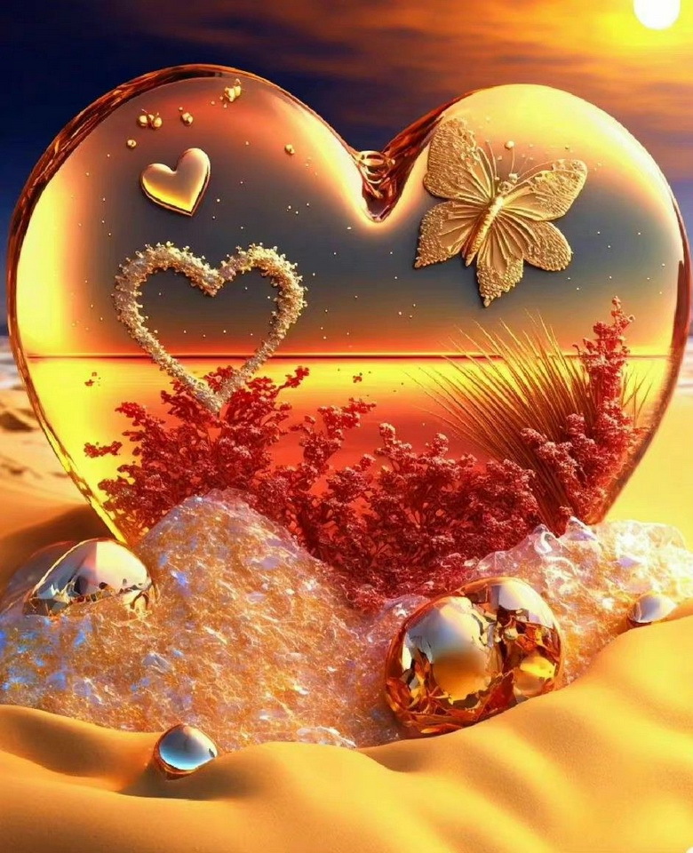 Пазл «Сердечки на морском берегу» из 208 элементов | Собрать онлайн ...