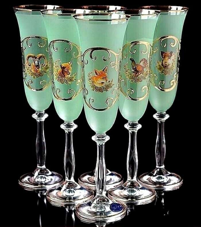 Пазл «Фужеры "Царская Охота"» из 182 элементов | Собрать онлайн пазл ...