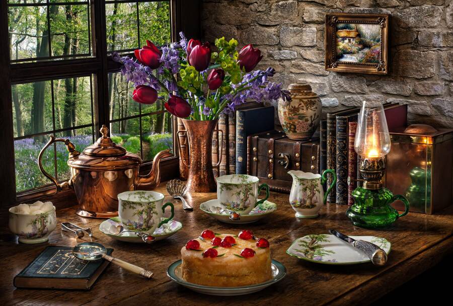 Пазл «Шепчущие колокольчики у летних ворот» из 1080 элементов | Собрать ...