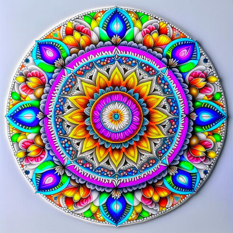 Пазл «Мандала» из 225 элементов | Собрать онлайн пазл №285999