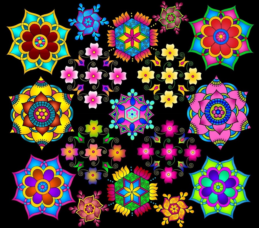 Пазл «Орнамент» из 550 элементов | Собрать онлайн пазл №286053