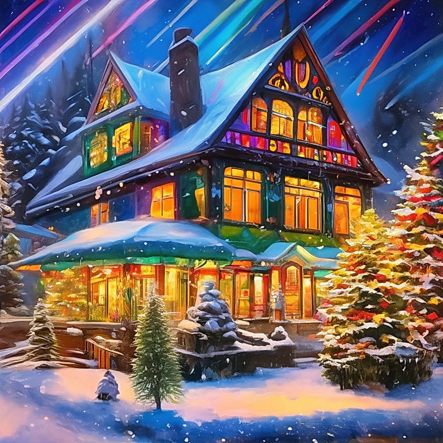 Пазл «Новогодние огни» из 225 элементов | Собрать онлайн пазл №290079