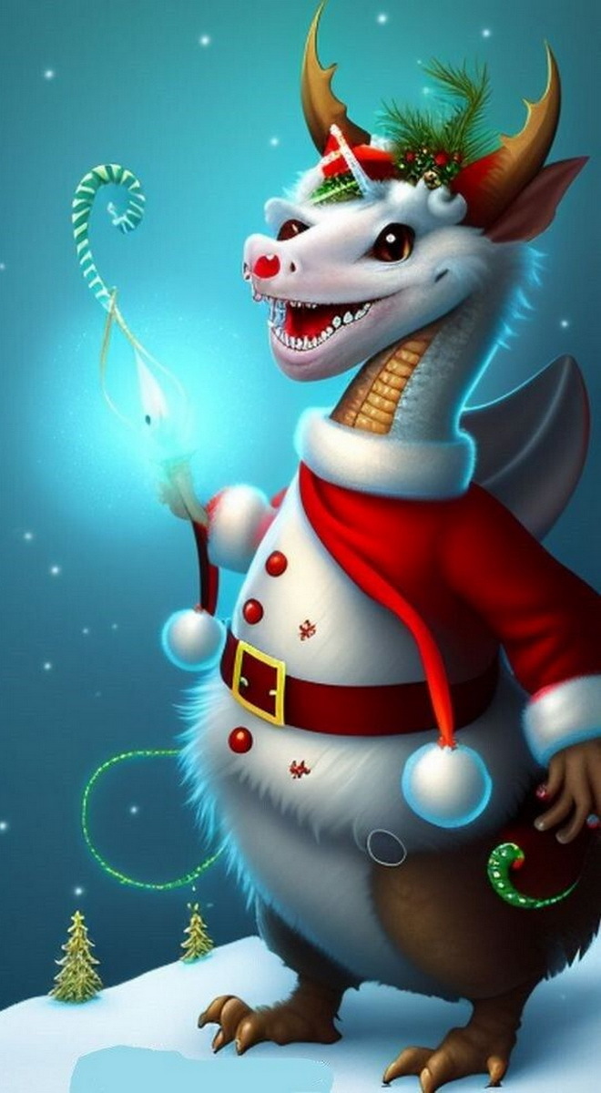 Пазл «Новогодний дракон » из 220 элементов | Собрать онлайн пазл №290802