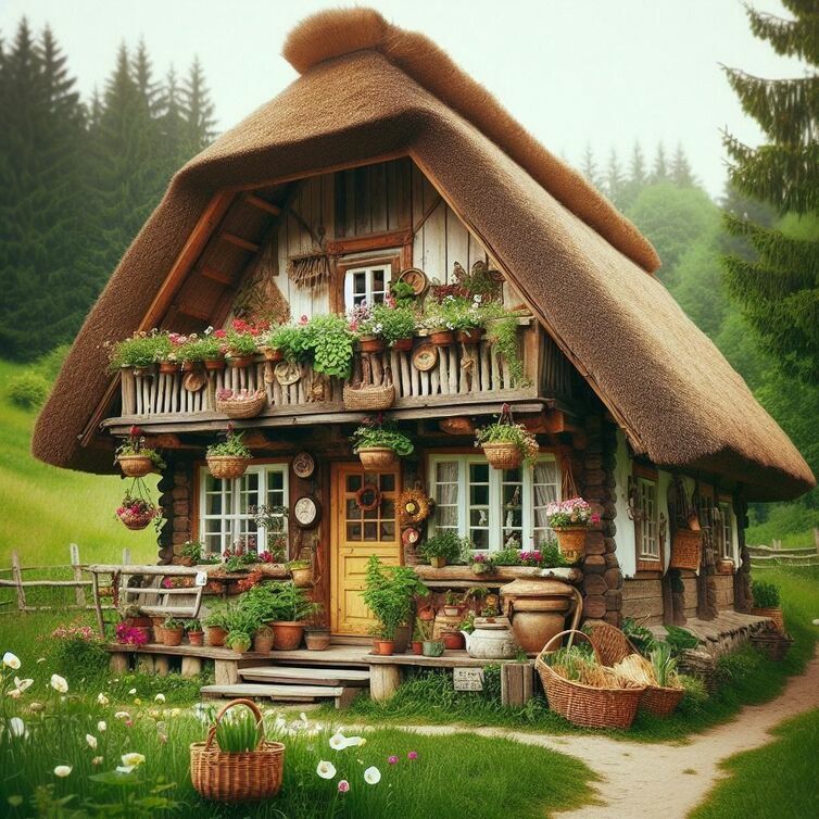 Пазл «Просто дом» из 169 элементов | Собрать онлайн пазл №295321