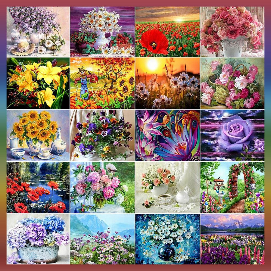 Пазл «Цветочный» из 225 элементов | Собрать онлайн пазл №297748