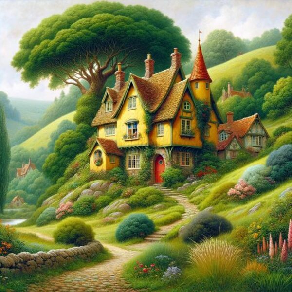 Пазл «Жёлтый особняк» из 100 элементов | Собрать онлайн пазл №298058