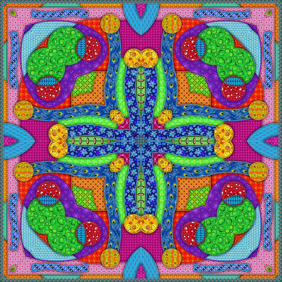 Пазл «Калейдоскоп» из 900 элементов | Собрать онлайн пазл №299015