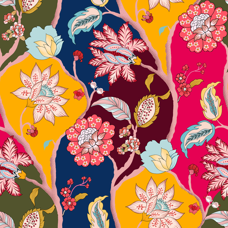 Пазл «Цветочный узор» из 169 элементов | Собрать онлайн пазл №300857