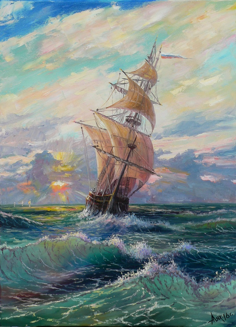 Пазл «К родным берегам» из 234 элементов | Собрать онлайн пазл №302805