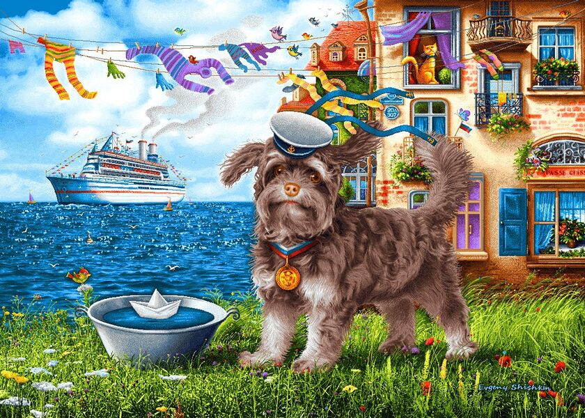 Пазл «Ветер с моря» из 140 элементов | Собрать онлайн пазл №303191