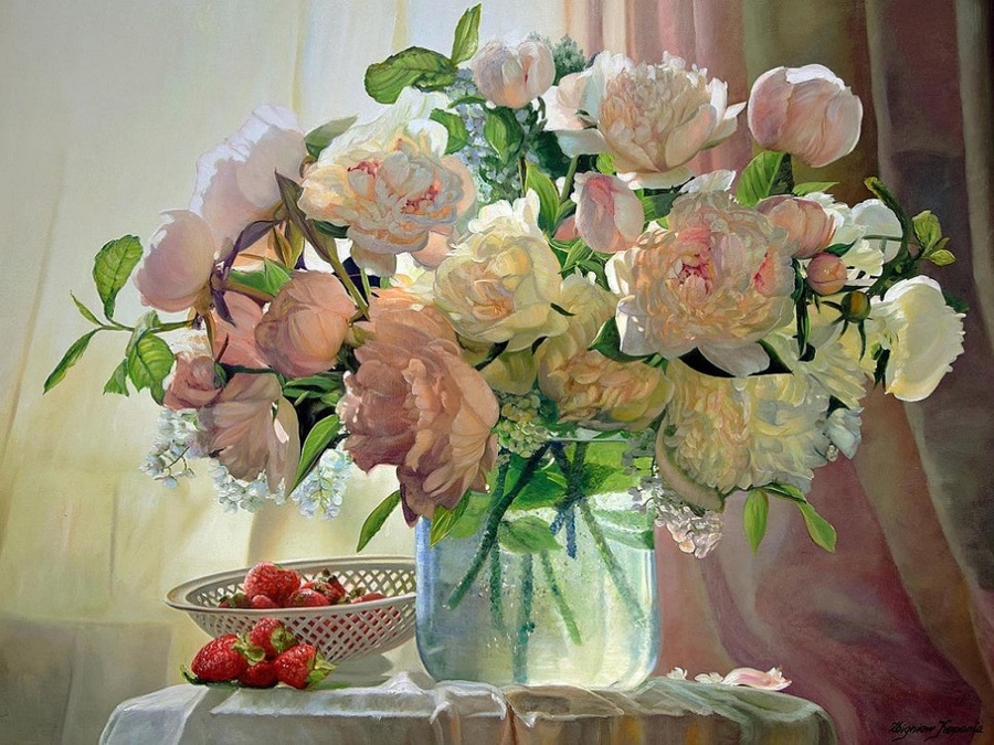 Пазл «Пионы» из 192 элементов | Собрать онлайн пазл №305109