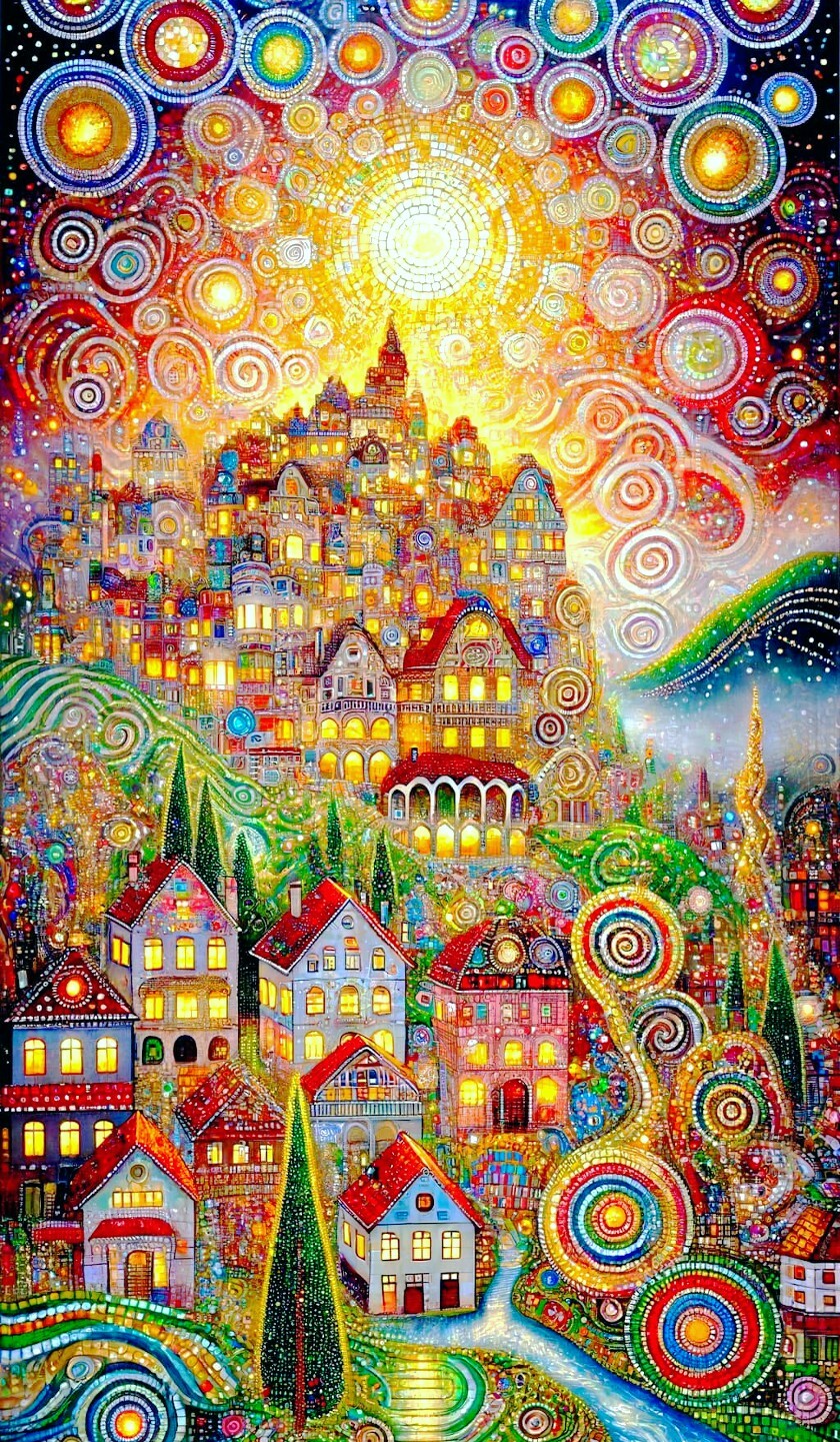 Пазл «Веселый городок» из 336 элементов | Собрать онлайн пазл №305305