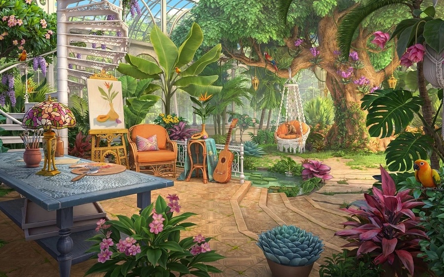 Пазл «Тропический сад» из 360 элементов | Собрать онлайн пазл №309695