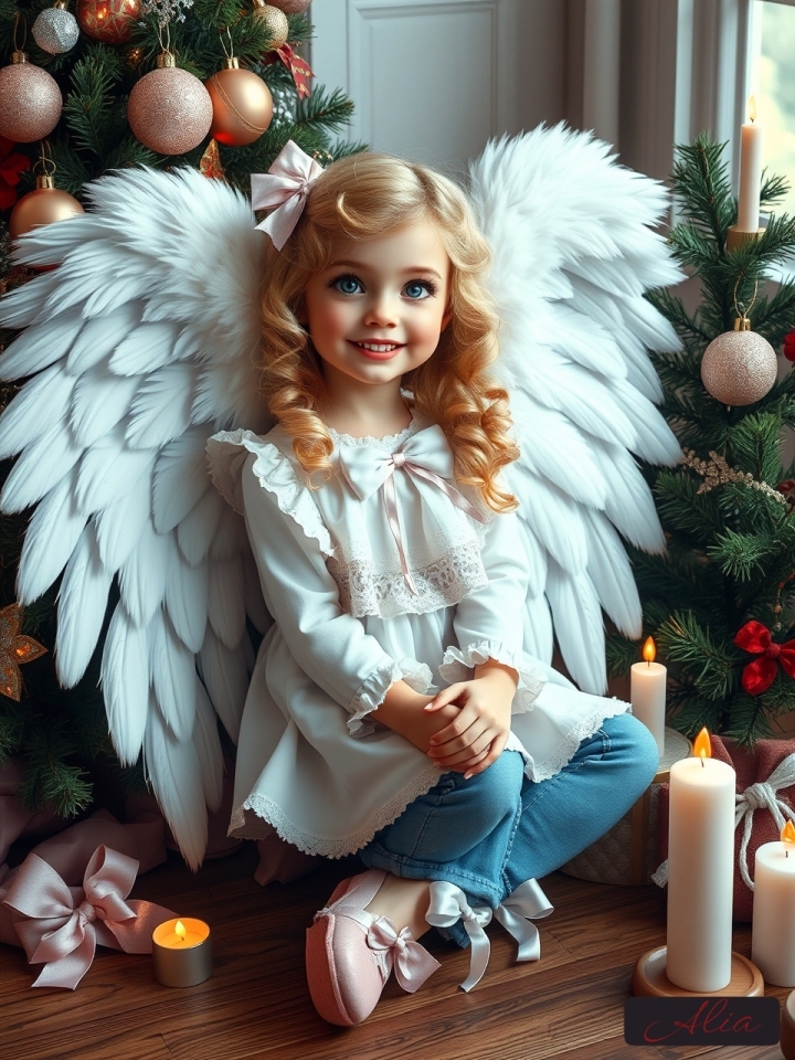 Пазл «Рождественский ангел» из 192 элементов | Собрать онлайн пазл №321087